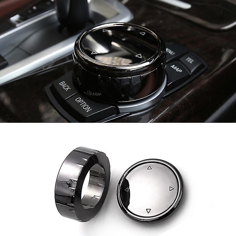 For Idrive Car Multimedia Button Cover Trim Knob Sticker For - F10 F18 ...