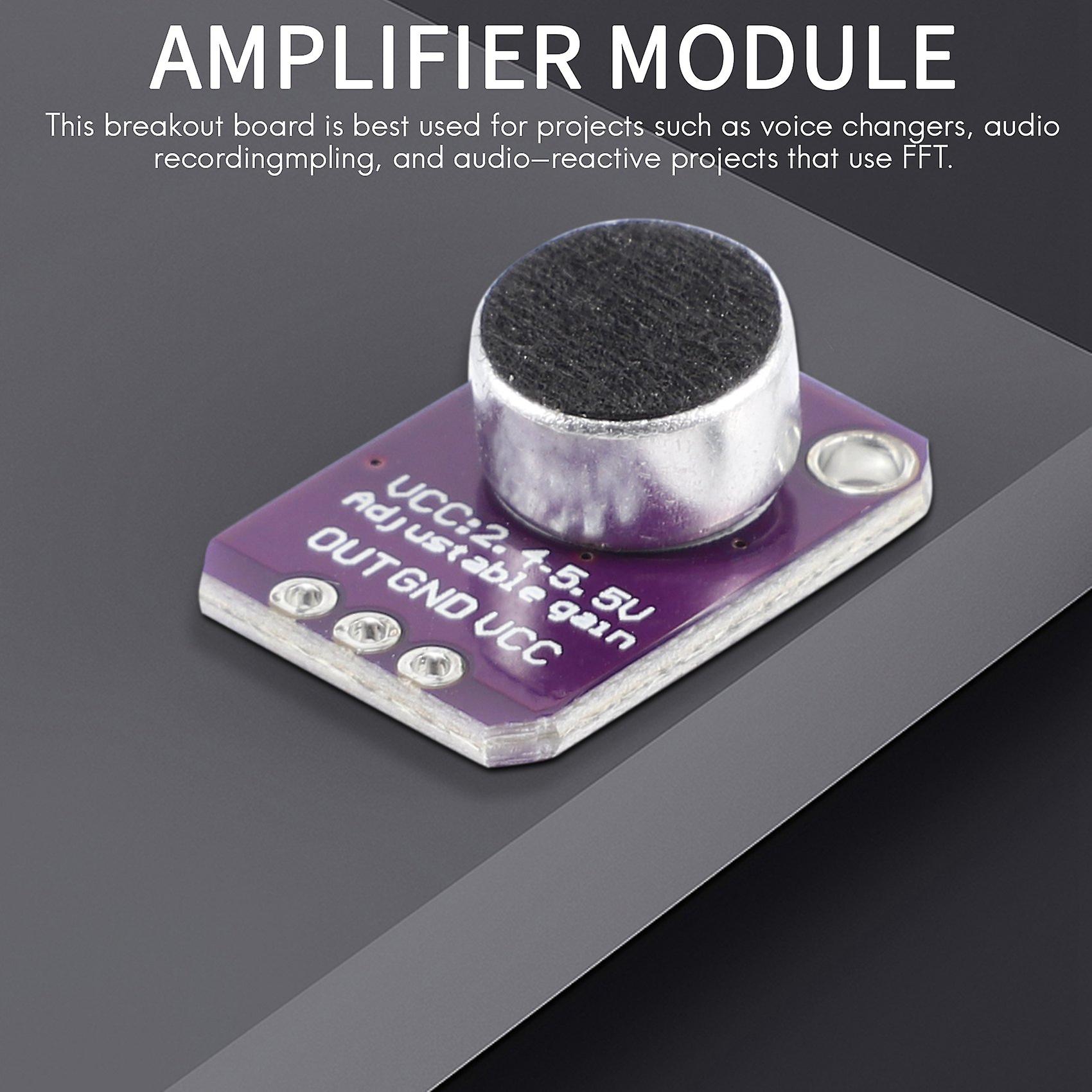 5Pcs -MAX4466 Electret Microphone Amplifier MAX4466 Module Adjustable ...