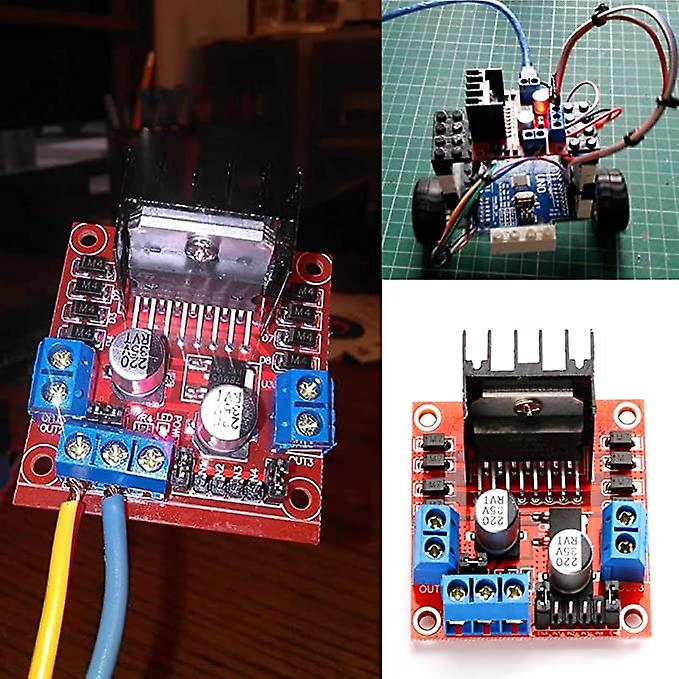 3 Pack L298N Motor Board Module Dual H-Bridge DC Motor Drive Controller ...