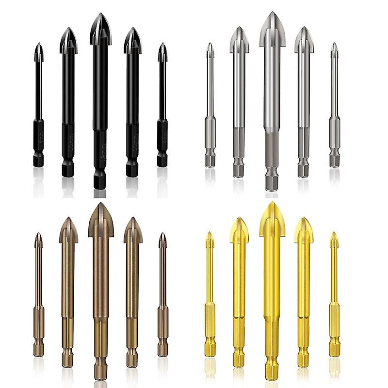 Universal Hexagonal Handle Cross Drill Bit Set Hole Opening Power Tool ...
