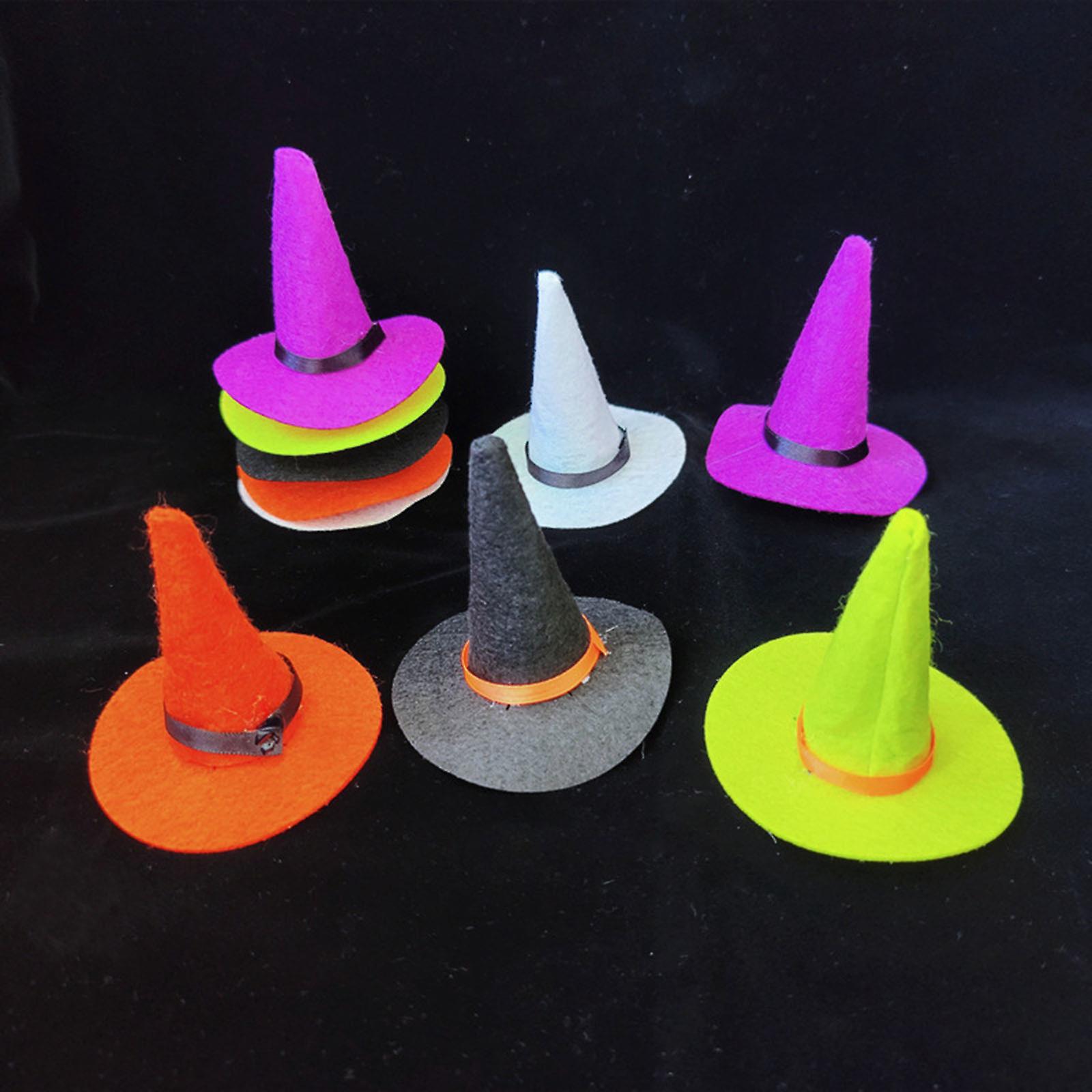 Mini Witch Hats And Mini Broom Small Witch Hats For Craft DIY Decorative Mini Witch Hat ...