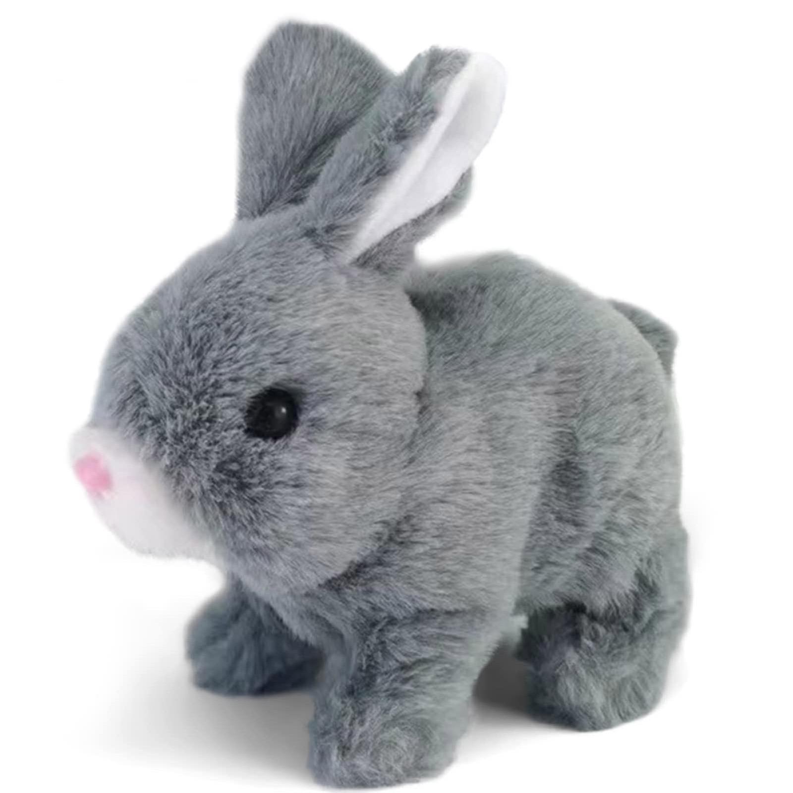 Hopping Rabbit Interactive Electronic Pet Plush Bunny Toy With Sounds ...