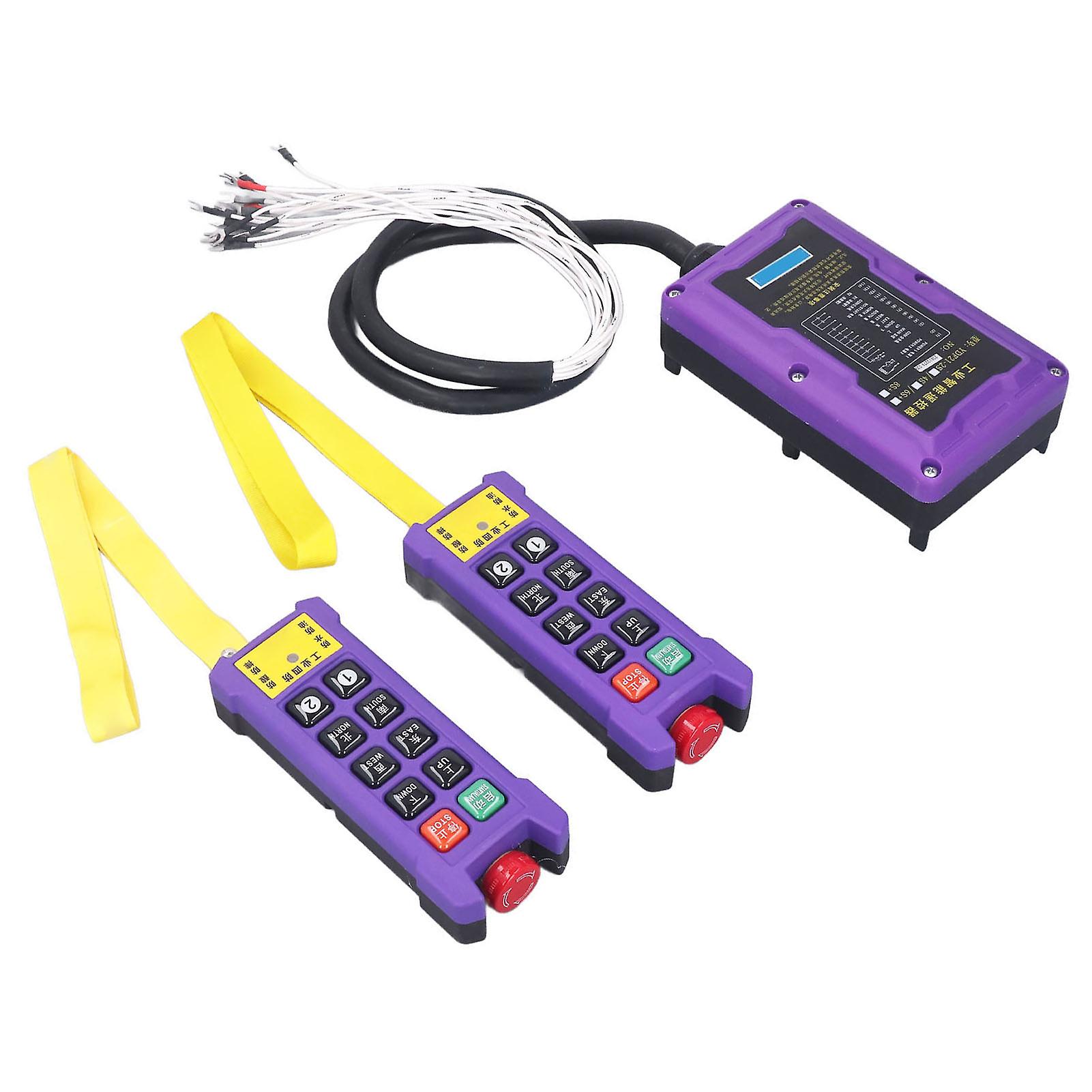 Industrial Wireless Crane Remote Control Kit Dual Speed Electric Lift ...