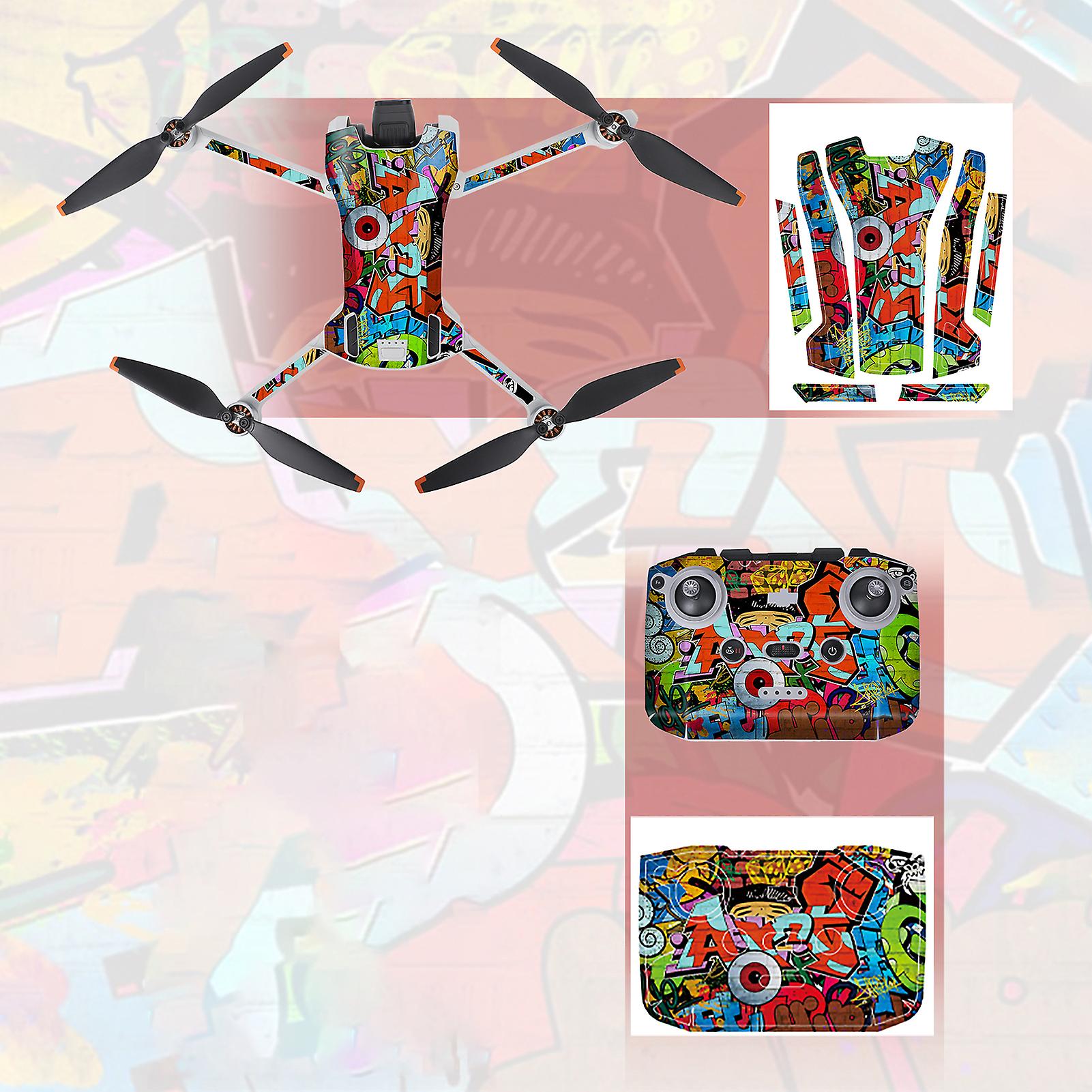 1 Set Drone Stickers Easy to Attach No Bubbles Reusable Tear Without ...