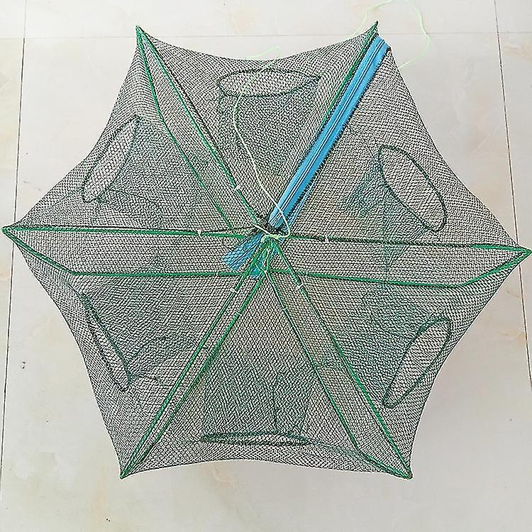 Fishing nets, umbrella nets folding shrimp cages dense-eyed hexagonal ...