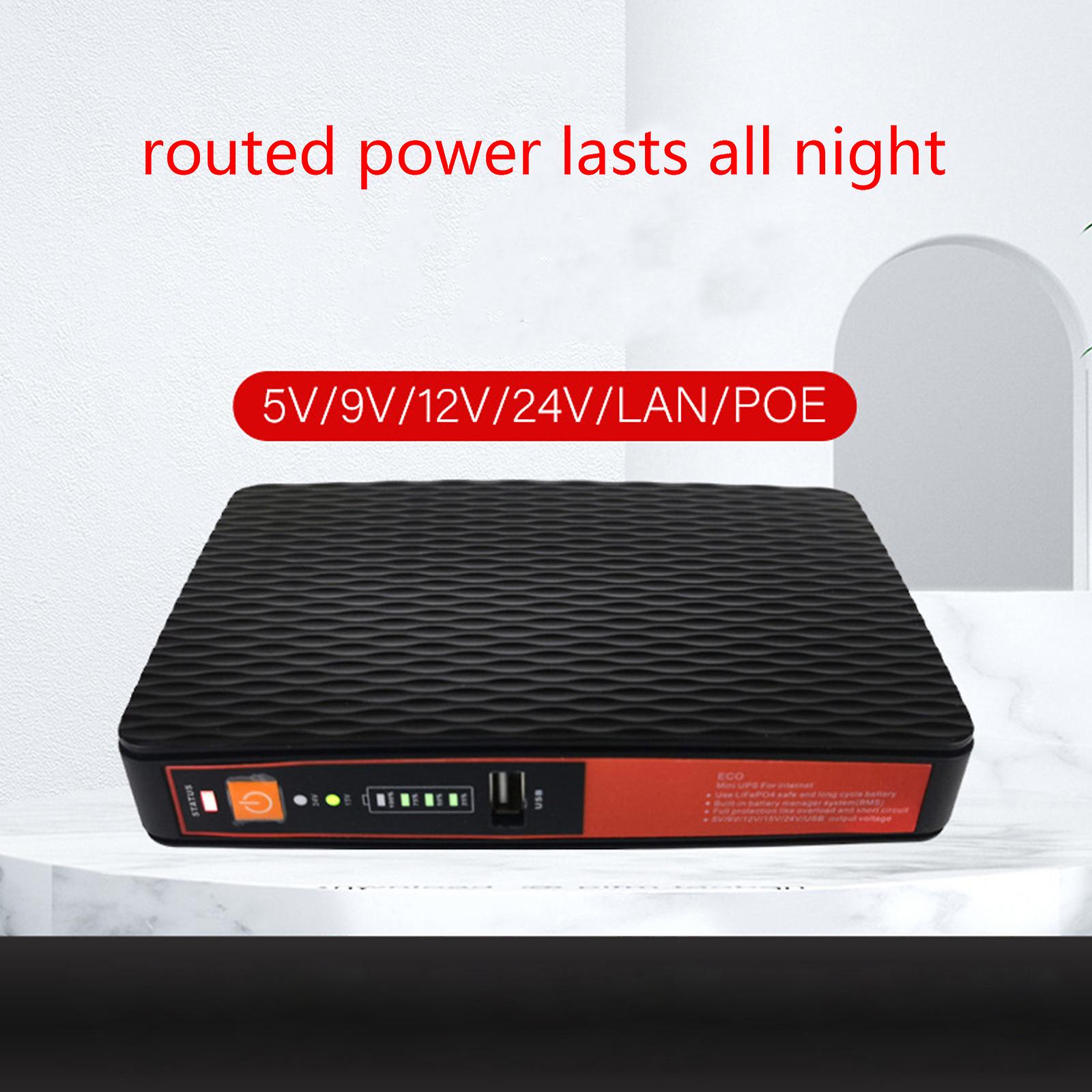 Mini UPS Battery Backup Uninterruptible Power Supply for WiFi Router ...