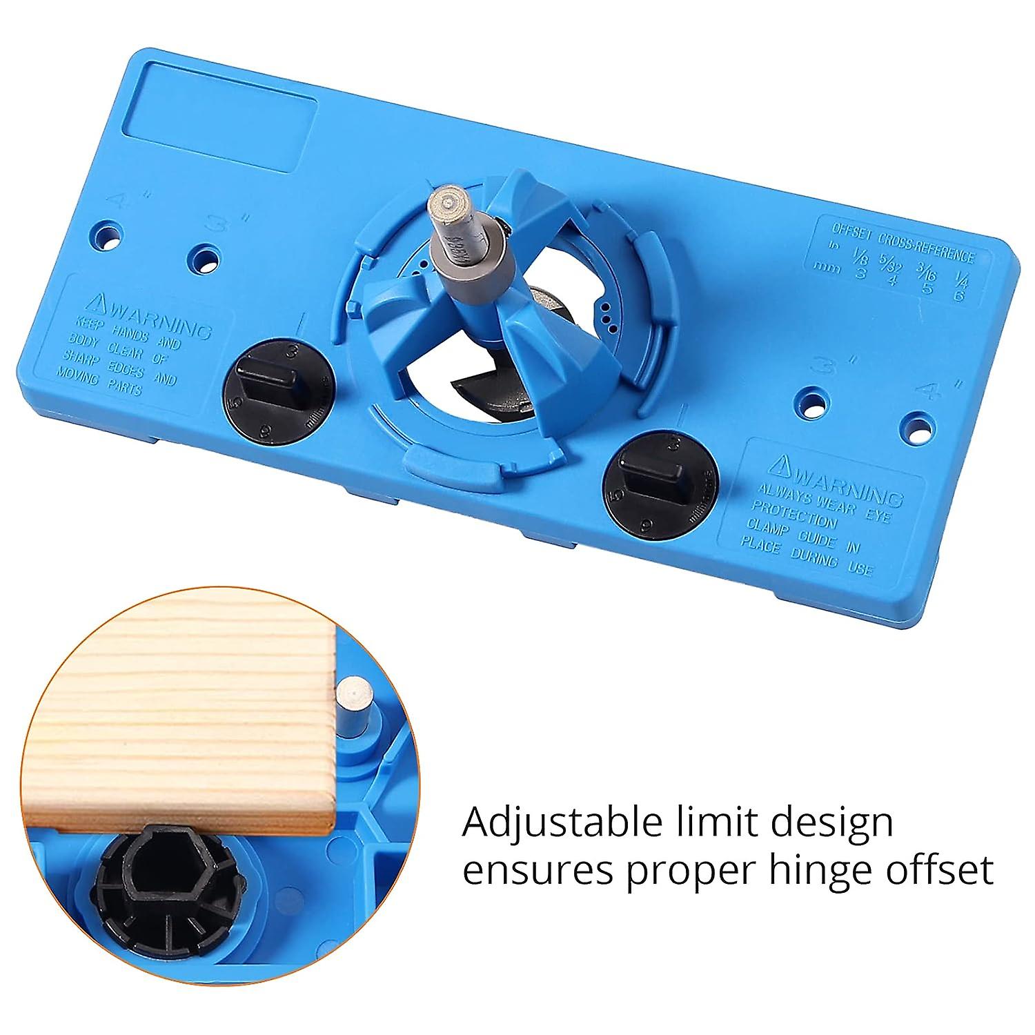 Invisible Hinge Drilling Jig 35mm Hinge Hole Jig Hinge Drilling Guide with Limit Ring ...