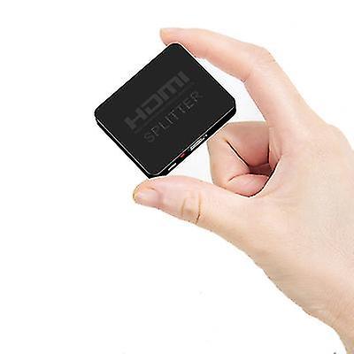 Black mini hdmi splitter 1 in 2, 4k*2k video on-screen device az15727 ...