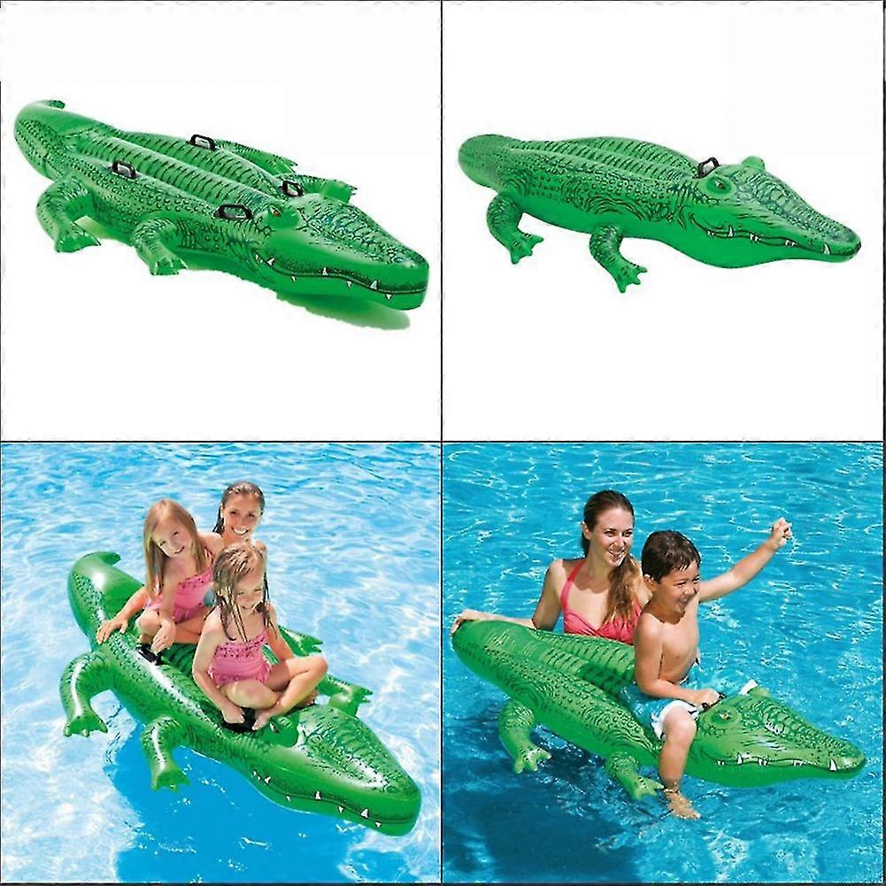 Inflatable Crocodile Seat Summer Swimming Pool Ride Pvc Alligator ...