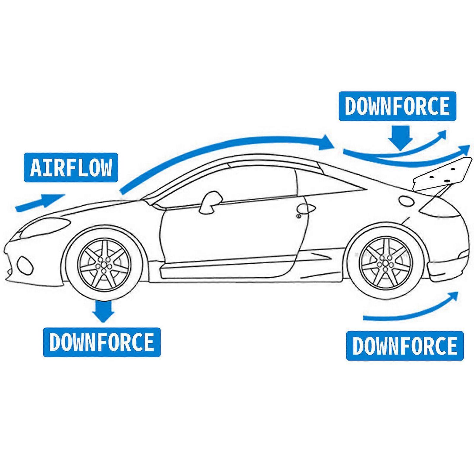 VEVOR GT Wing 43 / 53 Inch Lightweight Universal Rear Wing Spoiler ...