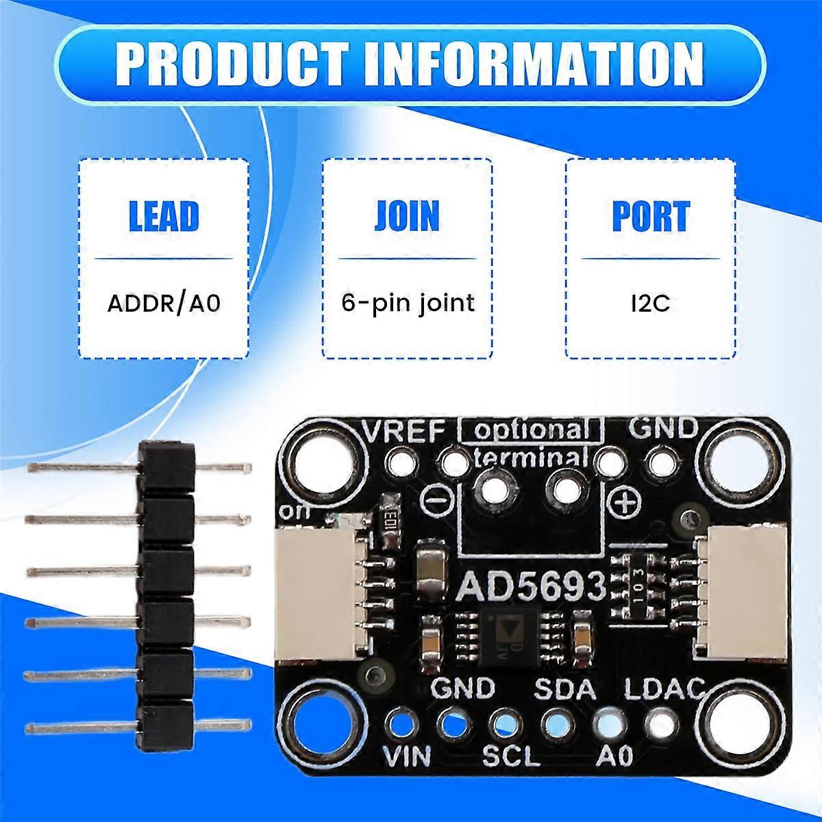 AD5693R Breakout Board I2C Interface 16-Bit DAC Module Compatible with ...