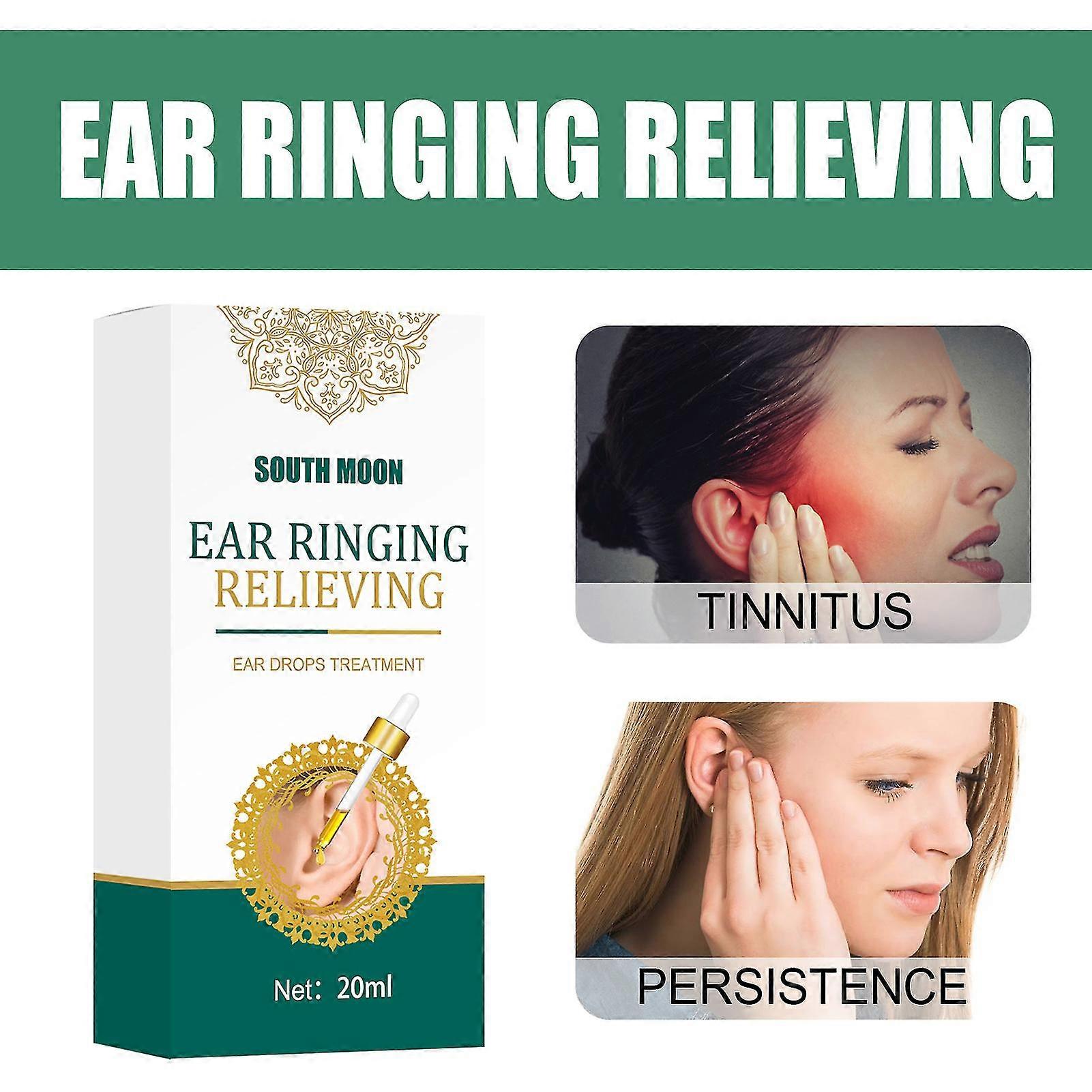 SOUTH MOON 20ml Ear Ringing Relieving Ear Drops Tinnitus Deafness Ear ...