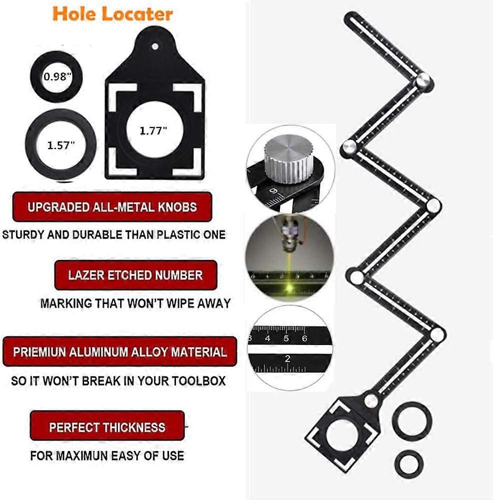 Multi-Angle Measuring Ruler, Angle Jig Tool Multi-Jig Bend Measuring ...