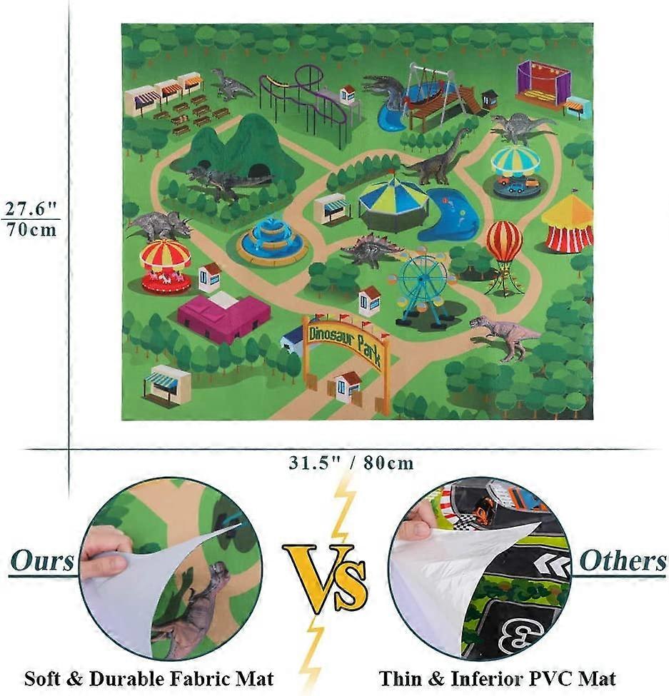 Dinosaurs Toy Figure With Activity Play Mat & Trees, Pedagogically ...