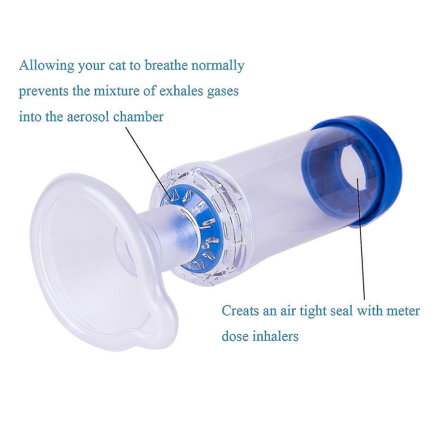 Cat/dog Inhaler Spacer,cat Inhaler Feline Aerosol Chamber,come With 2 ...