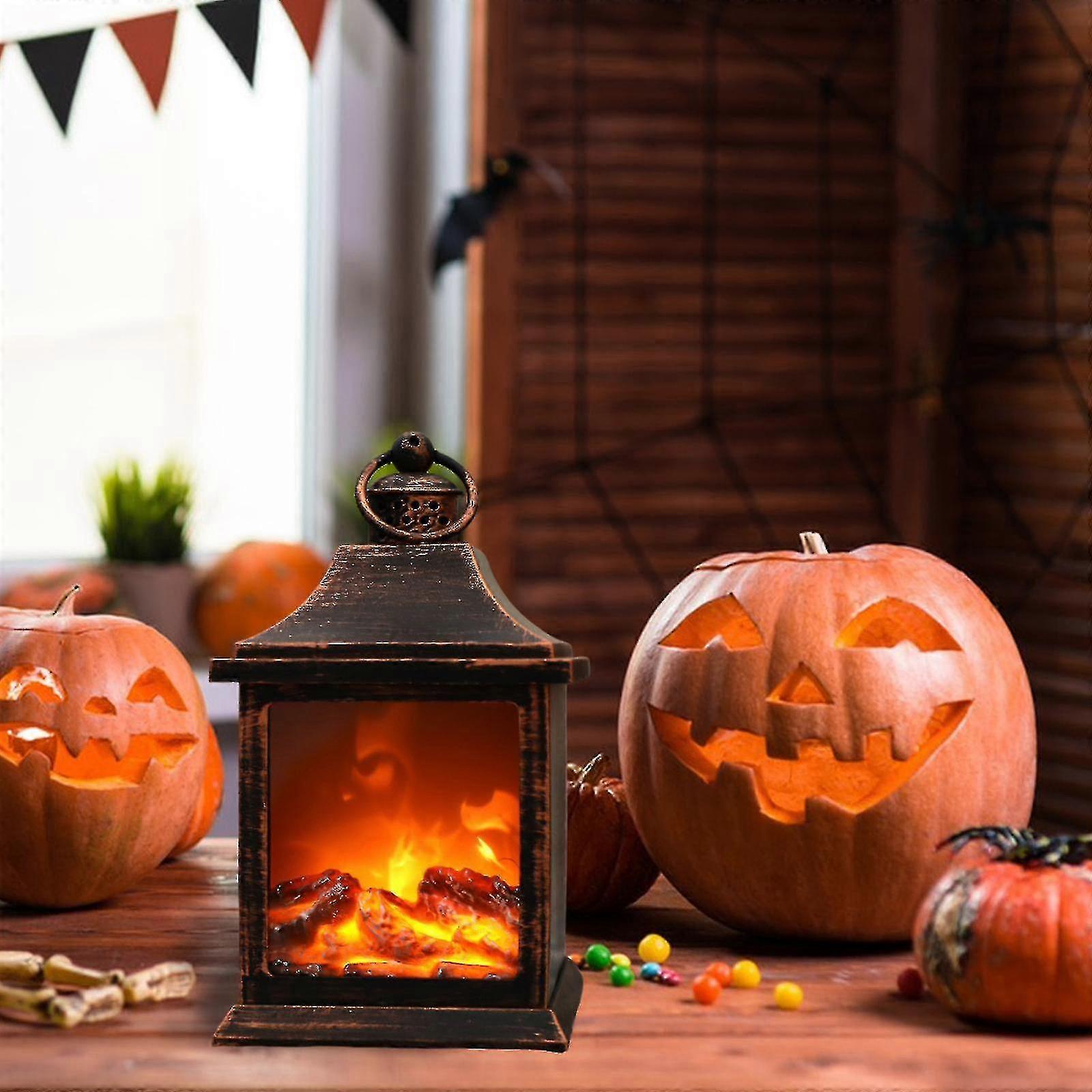 Portable Flame Lamp With Realistic Fireplace Effect, Battery-powered ...