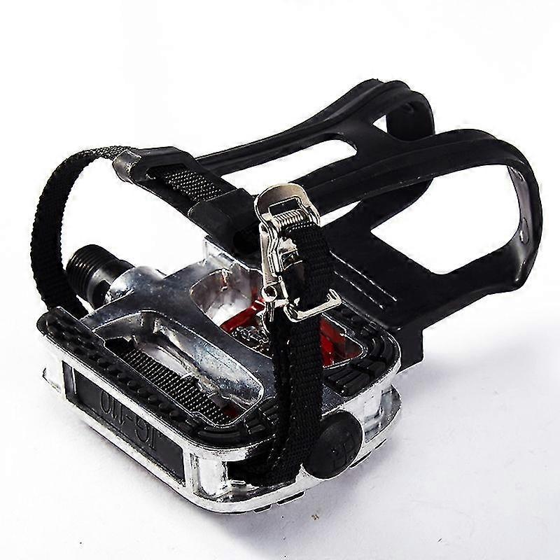 SPD Pedals for Spin Bike with Toe Cages for Clip Pedals Indoor Exercise Cycling Platform Pedals ...