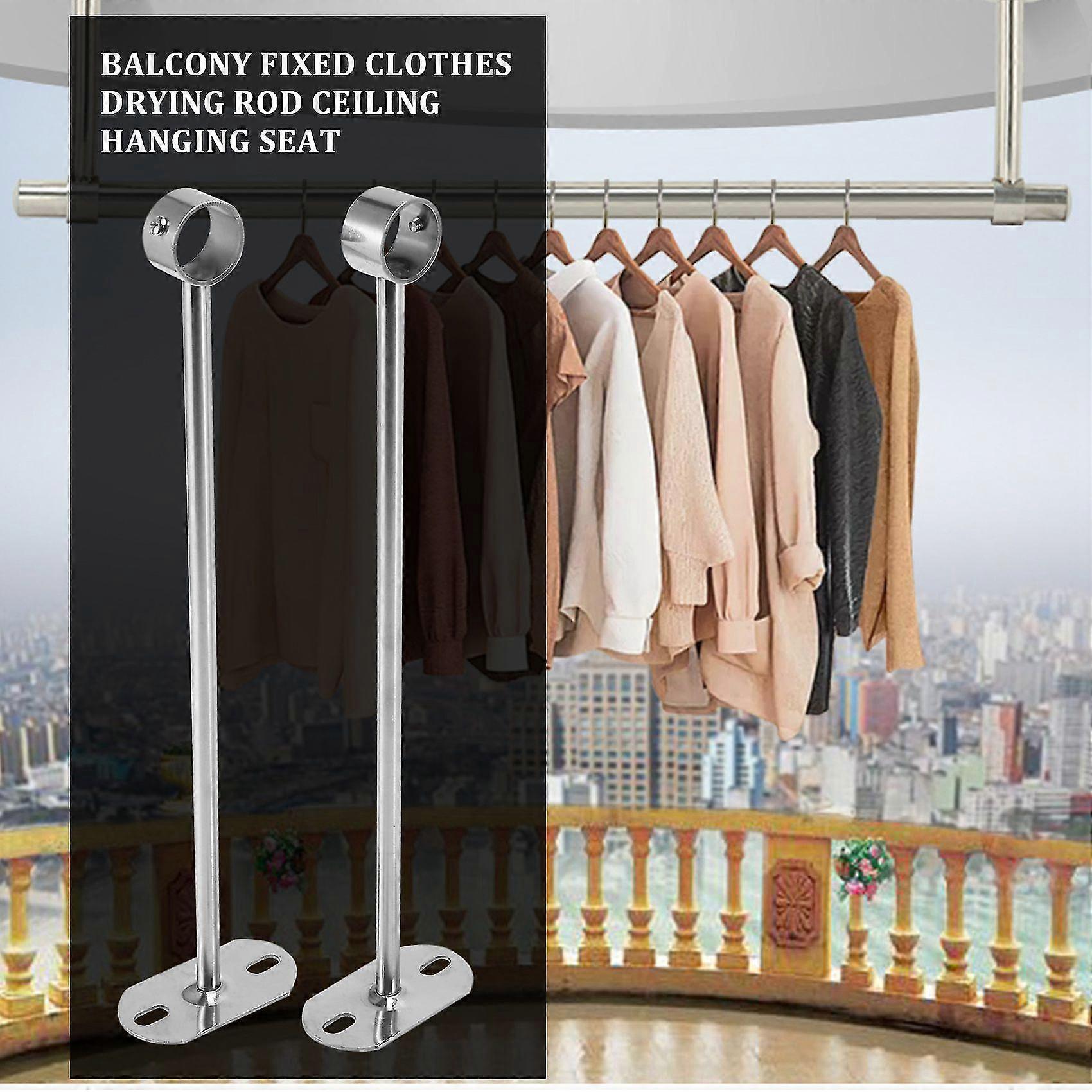 Ceiling-Mount Bracket, Wardrobe Pipe Bracket, 25mm Dia, Wardrobe Rod ...