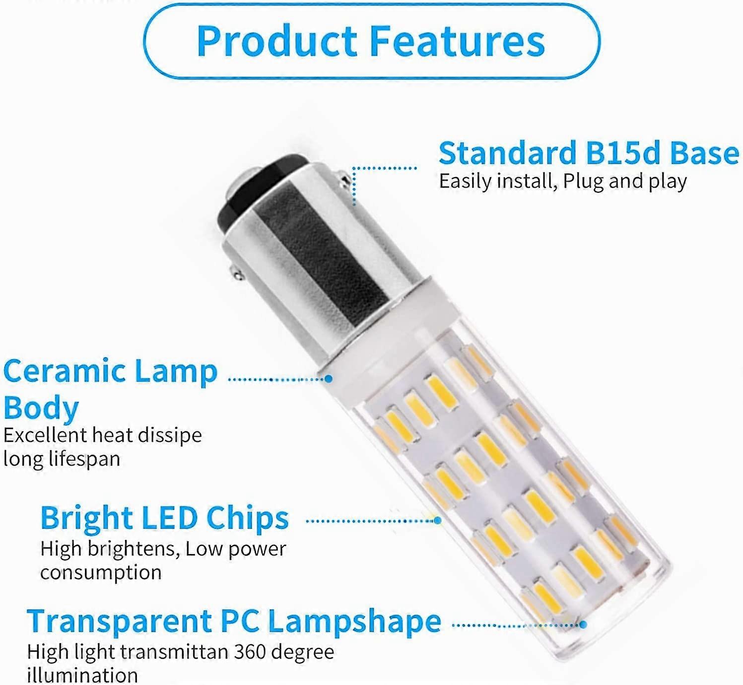 5W 12V-24V Ba15d LED Bulb, Double Contact Bayonet Bulb, 50W Equivalent ...