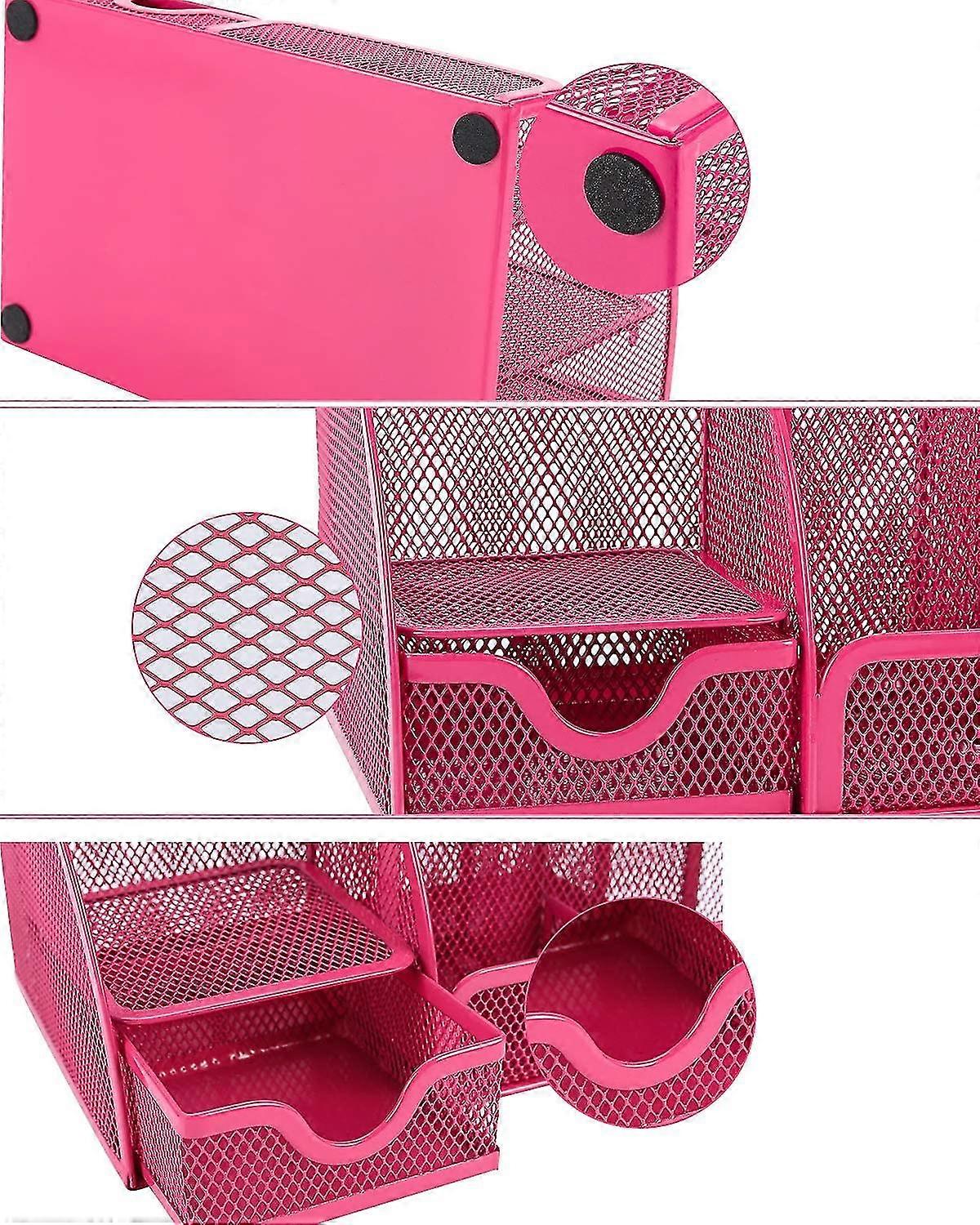 office mesh desk tidy versatile stationery storage desktop organiser ...