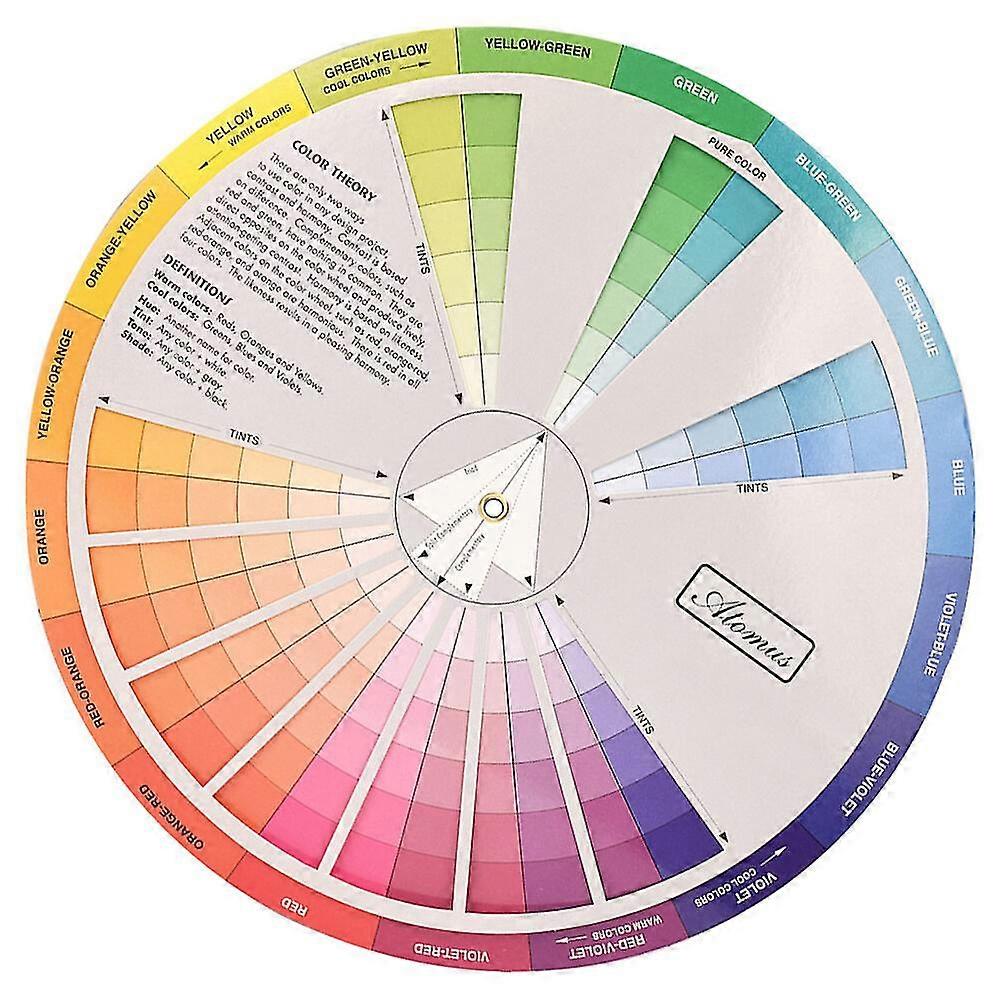 Creative Color Wheel Color Learning Rotation Wheel Color Board Chart ...
