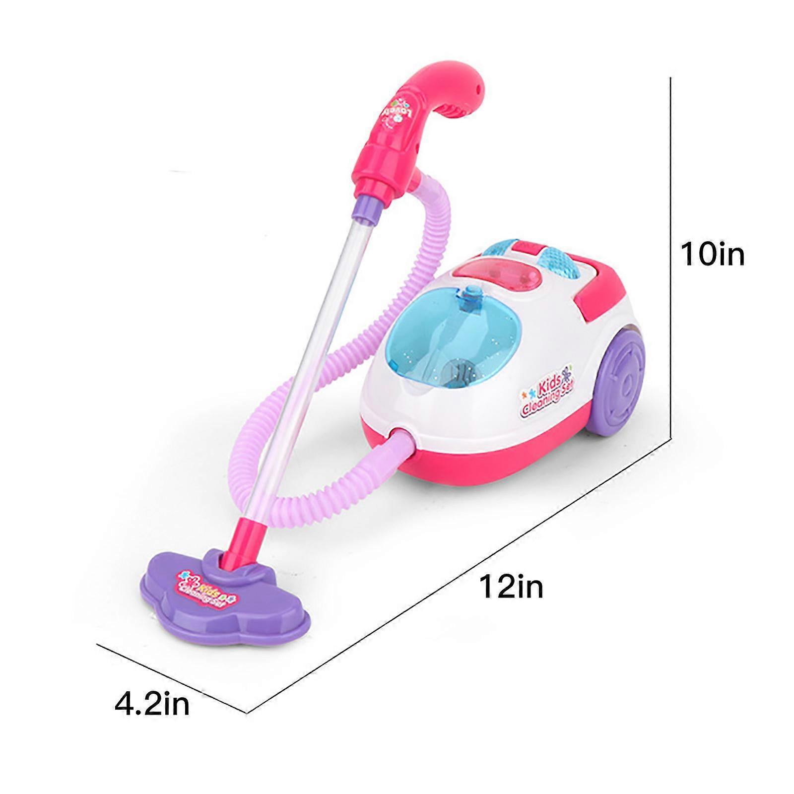 Pretend Play Toy Vacuum Cleaner Toy Housekeeping Cleaning Trolley Play ...
