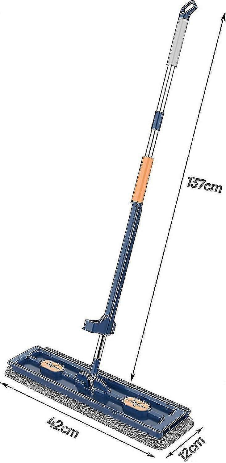 Large Flat Mop Set, 360 Swivel Mop With Wring Function, Floor Mop Set ...