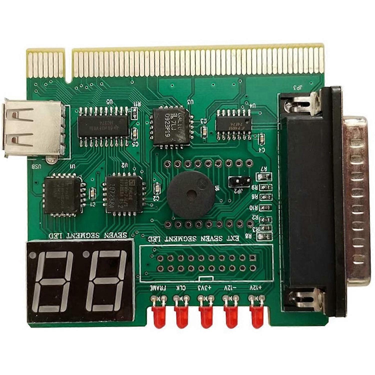 USB PCI PC Motherboard Diagnostic Analyzer POST Card with 2 Digit Error ...