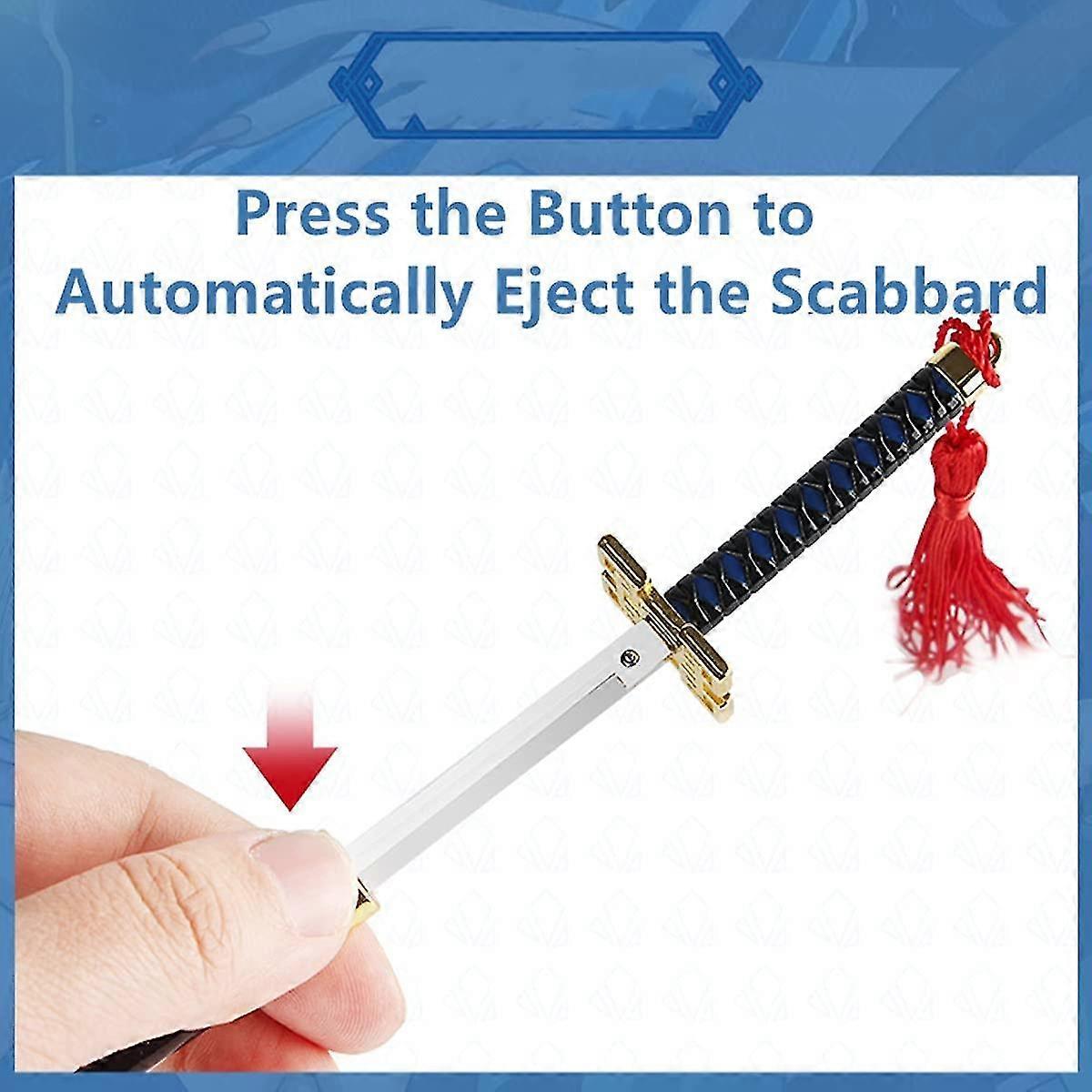 Demon Slayer Sword Mini Katana Keychains Anime Figure Tanjiro For Men ...