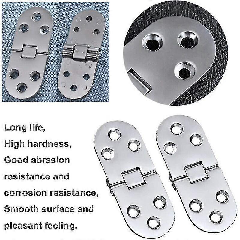3 Pcs Alloy Table Hinges Stainless Steel Folding Door Hinges Flap ...