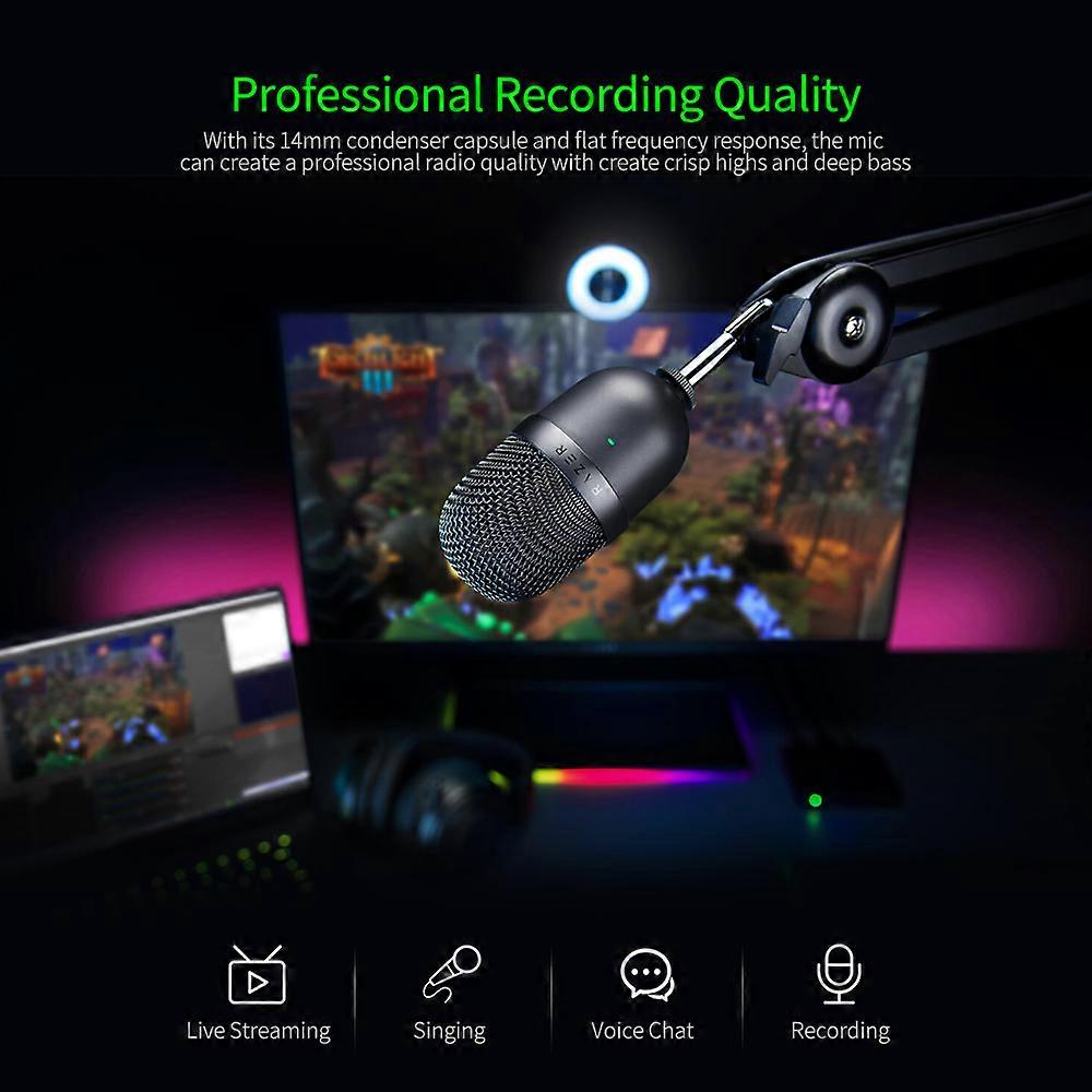 Razer Seiren Mini Microphone USB Microphone Ultra-compact Condenser Streaming Microphone Mic ...