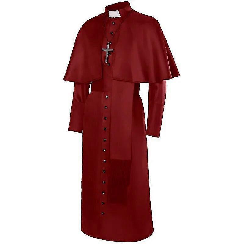 Medieval Priest Costume Catholic Church Religious Roman Retro Pope ...