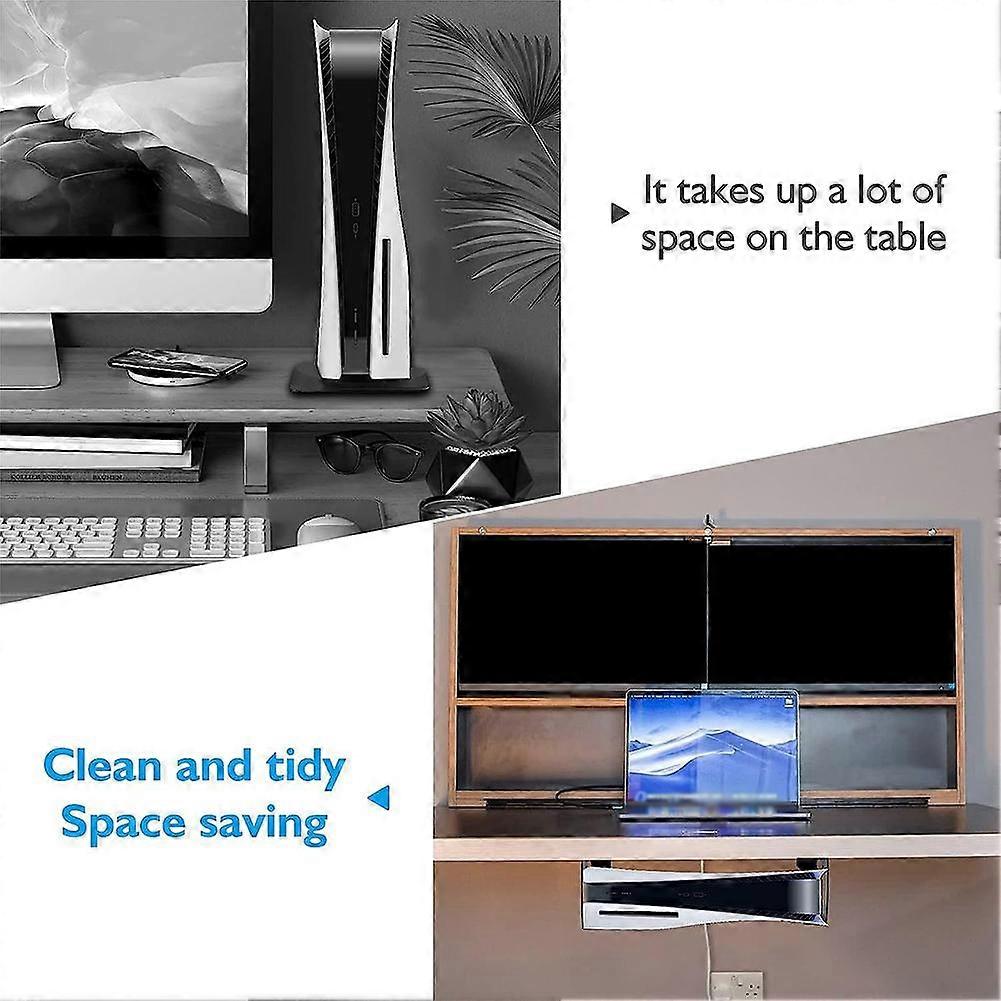Monzlteck Under Desk Holder for PS5/PS5 Slim,Stealth Mount FOR ...