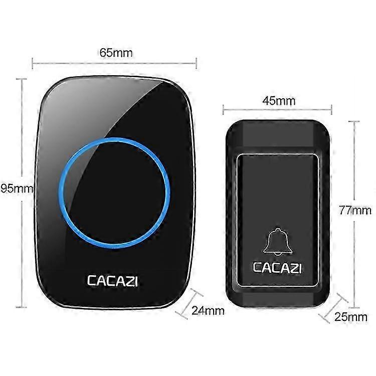 CACAZI A10G 1 Button 3 Receivers Wireless Home Cordless Bell | Fruugo UK