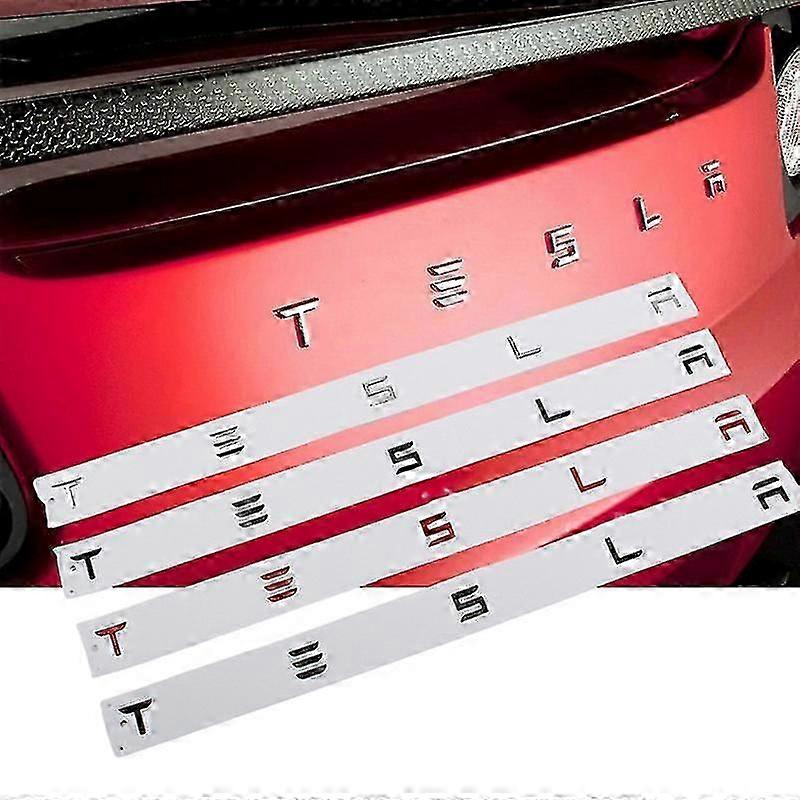 4 Colors For Tesla 3 Y S X Car Back Trunk Logo Replacement Letters ...