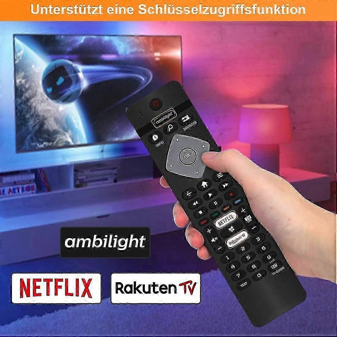 Remote Control Replacement For All Philips Ambilight 4k Smart Led Tv ...