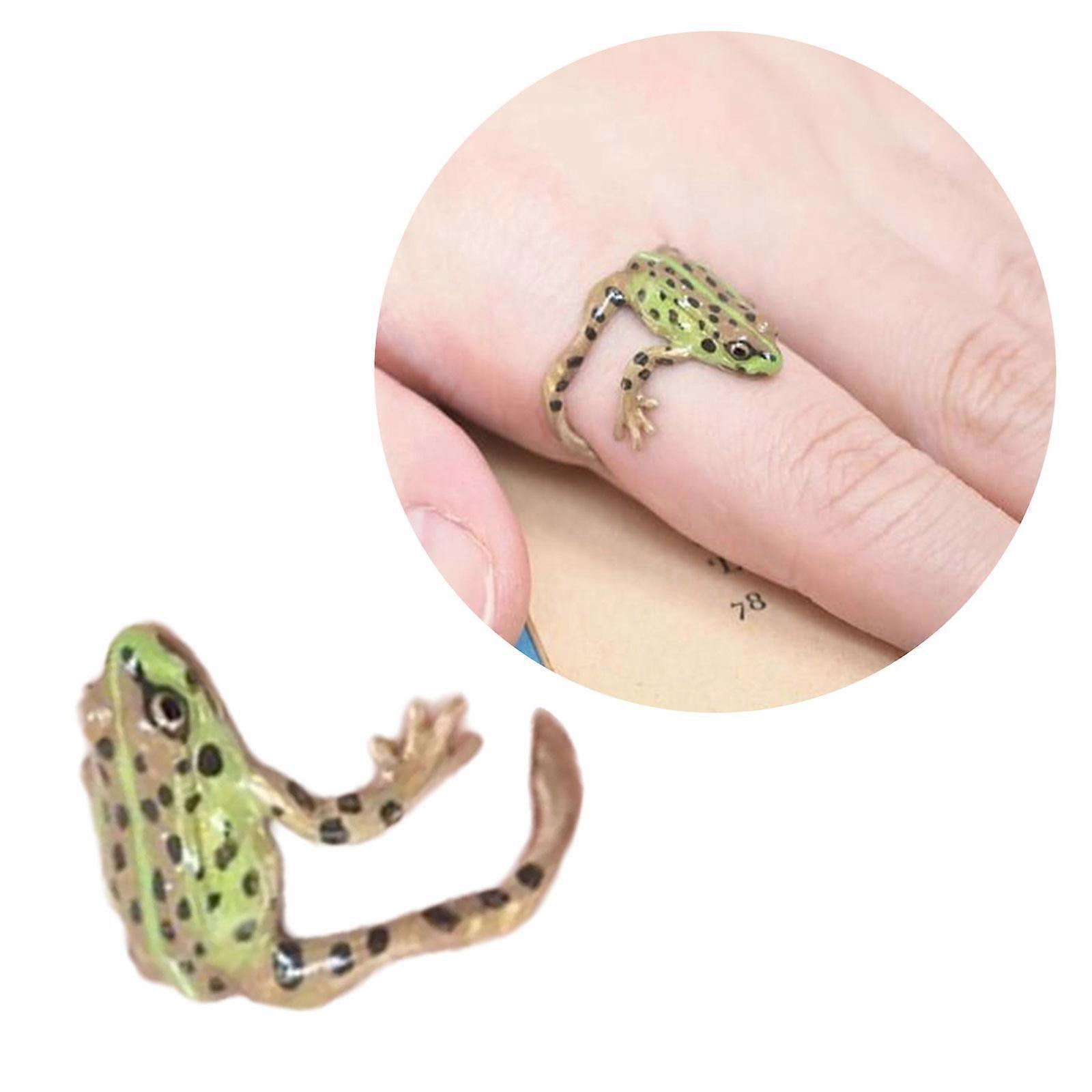 Fashionable Tree Frogs Rings Adjustable Open Rings High Polish Alloy ...