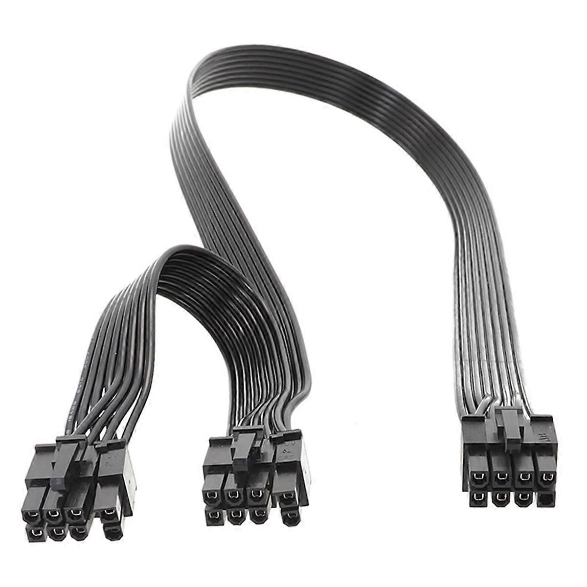 8 Pin PSU to Dual 6+2 Pin PCIE Power Cable for Thermaltake, Male to ...
