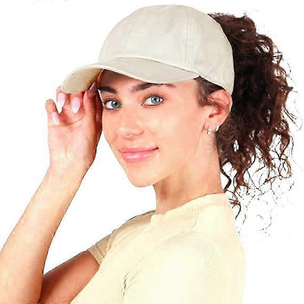 Magnetic Ponytail Baseball Cap - Moisture Wicking Sports Sun Hat for ...