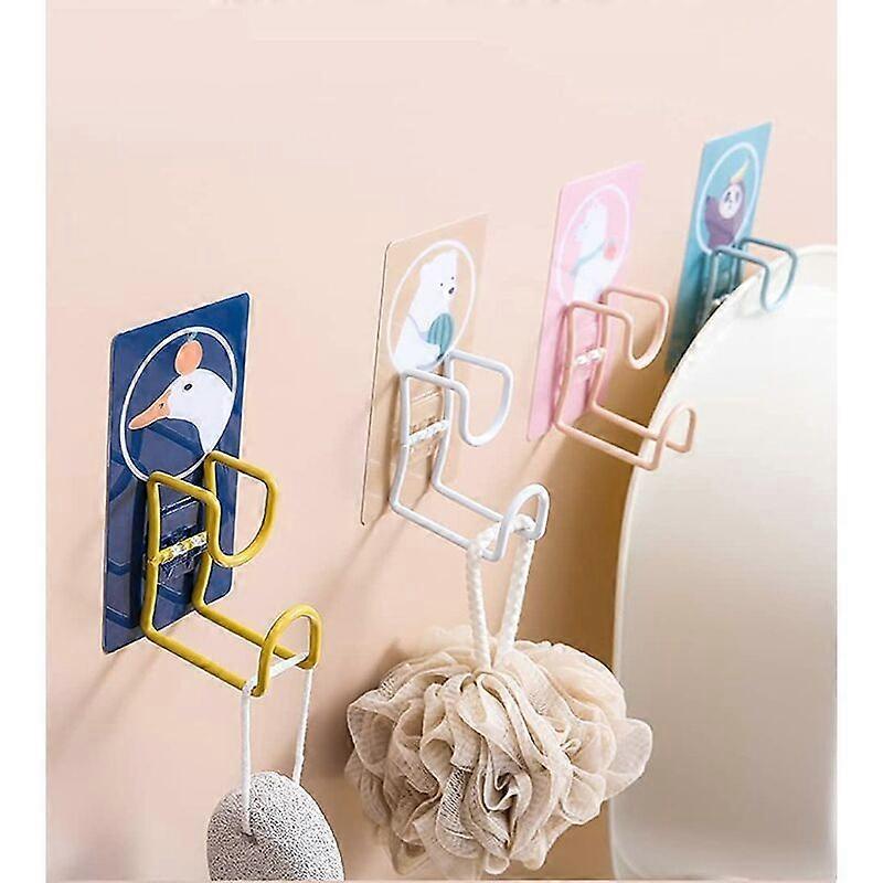 ELLE.Stainless Steel Sink Hook Wall Mounted Nail-Free Sink Holder Hook ...