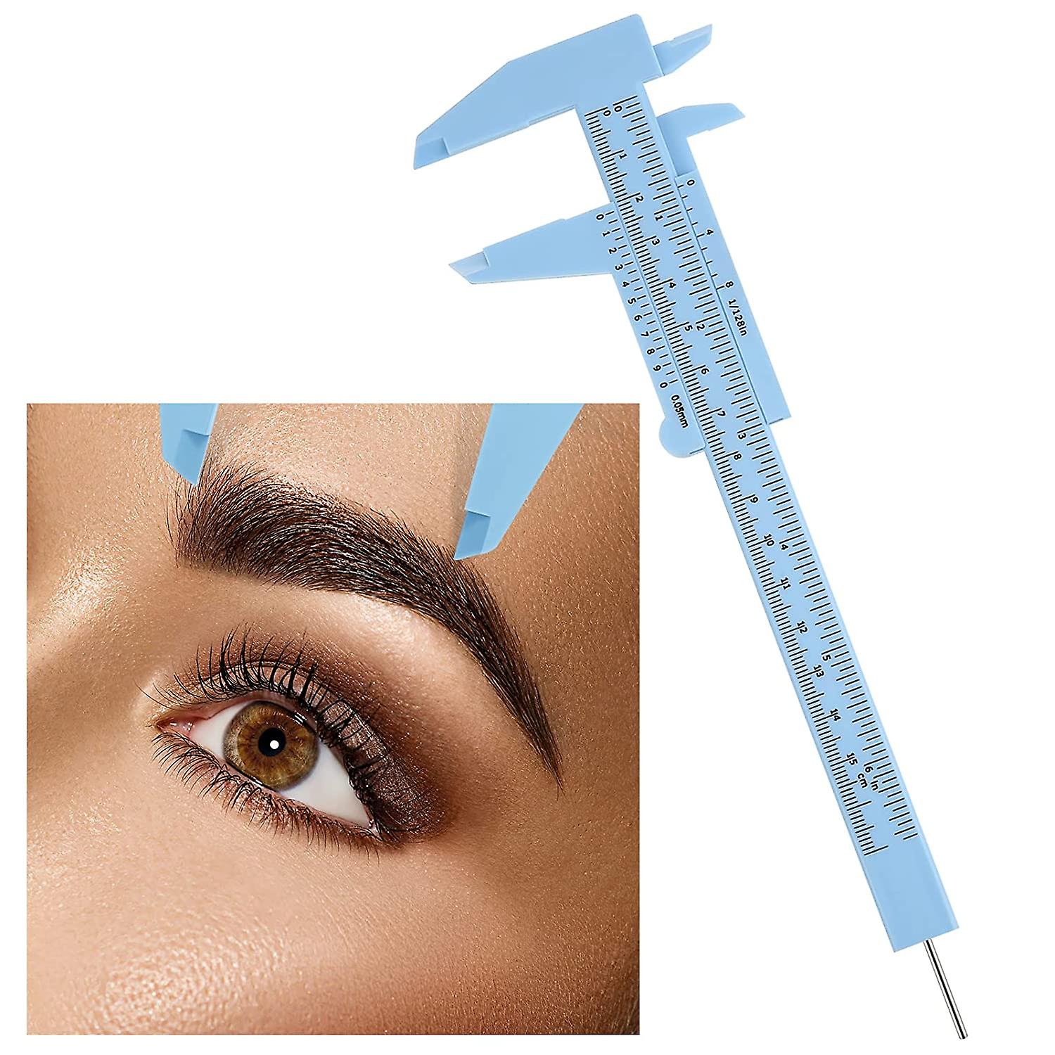 5 Pieces Eyebrow Measuring Ruler, Brow Mapping Ruler Tool, Mini Vernier ...