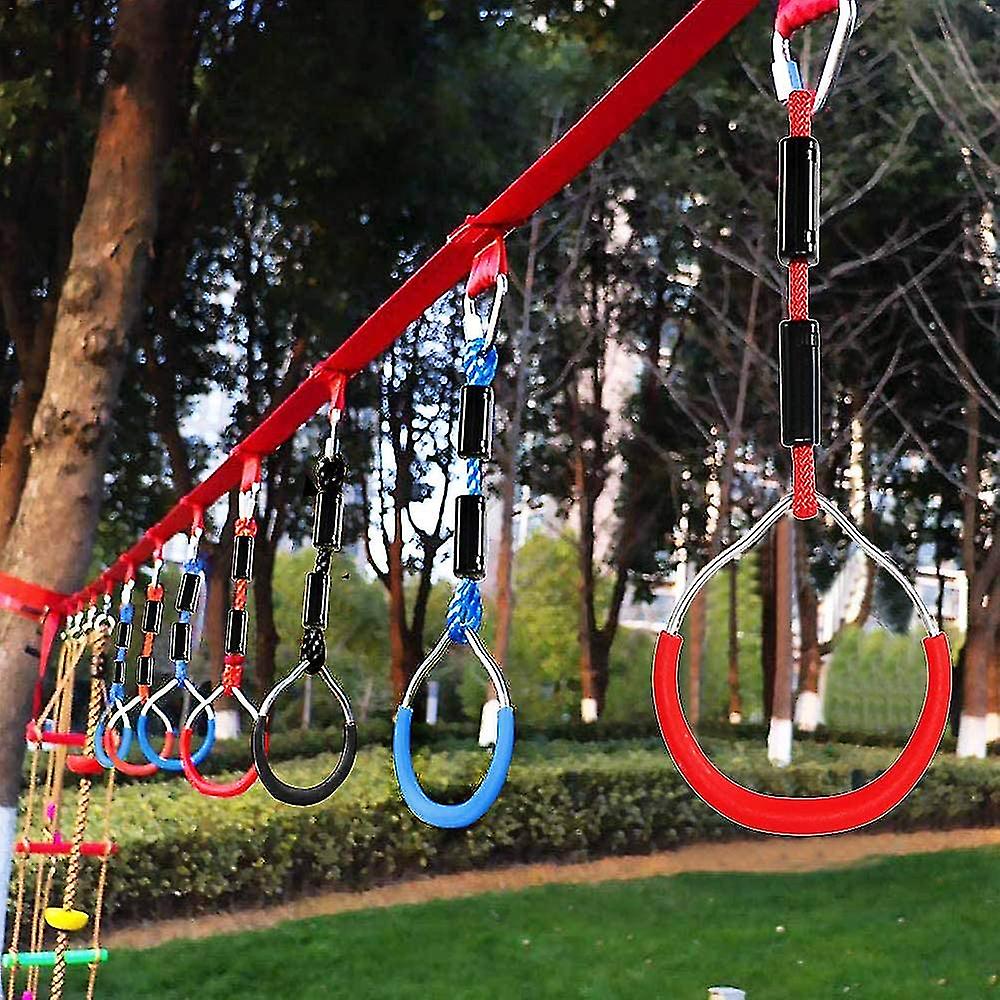 Kids Climbing Rings Multi-function Swing With Plastic Rings Max Load ...