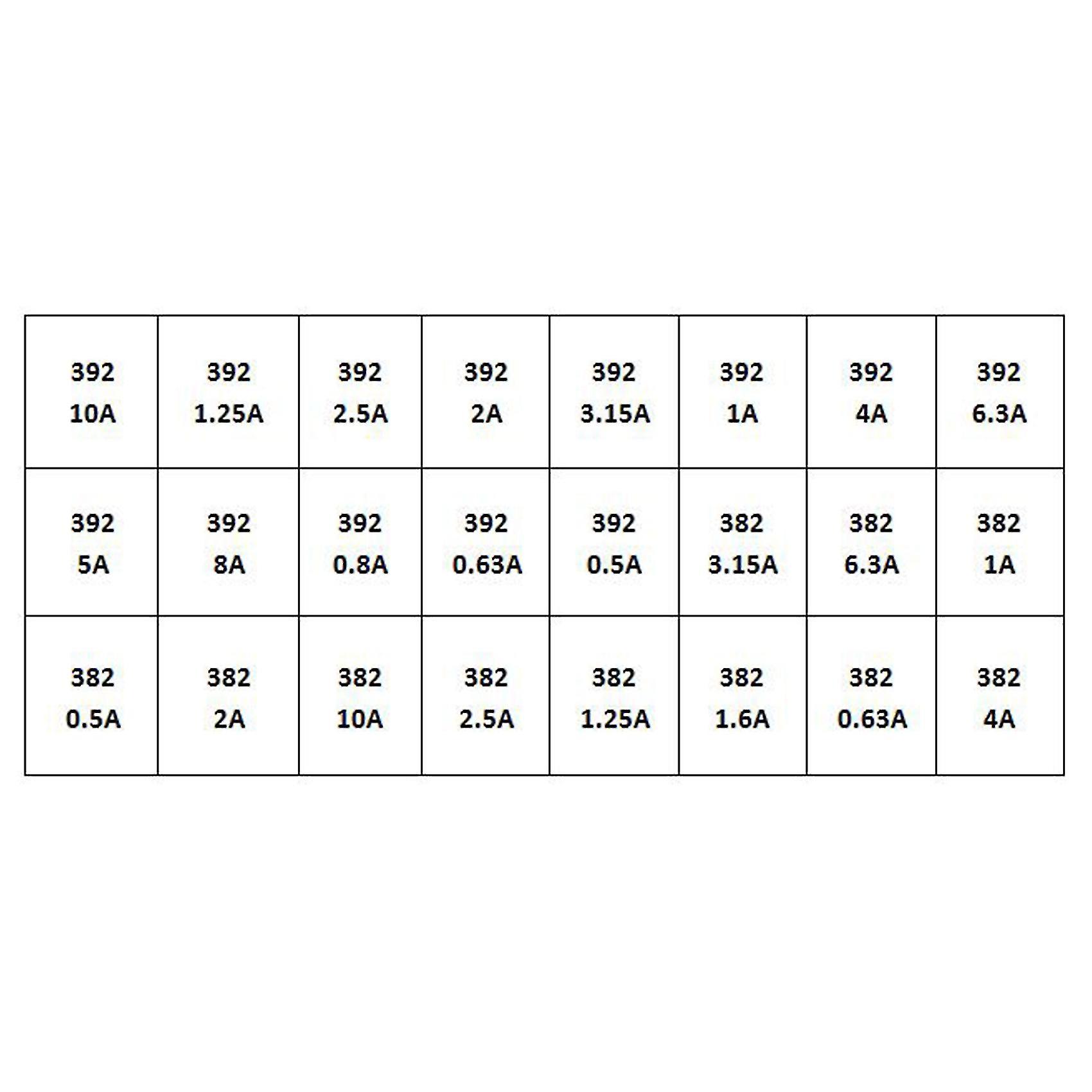 240pcs 382 392 24 Value Fusible Cylindrical Fuse Lcd Tv Power Supply ...