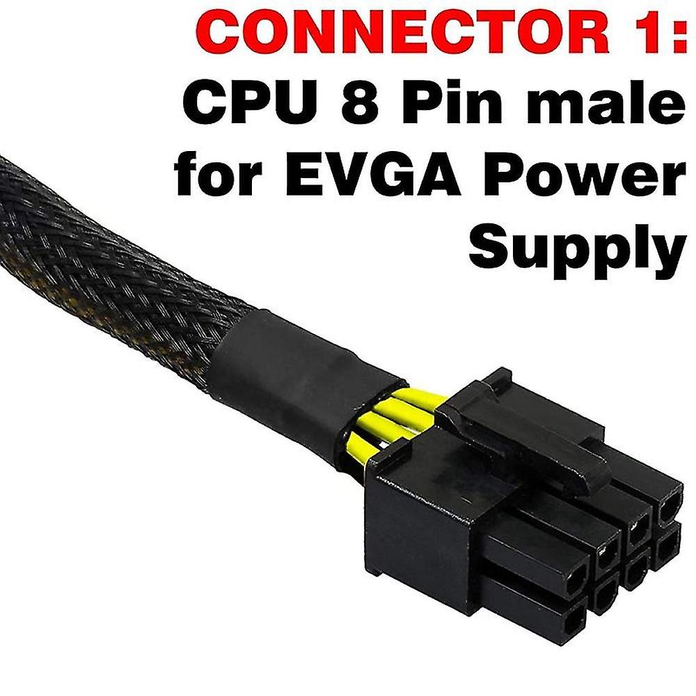 Cpu 8 Pin Male To Cpu 8(4+4) Pin Male,eps-12v Motherboard Power Adapter ...