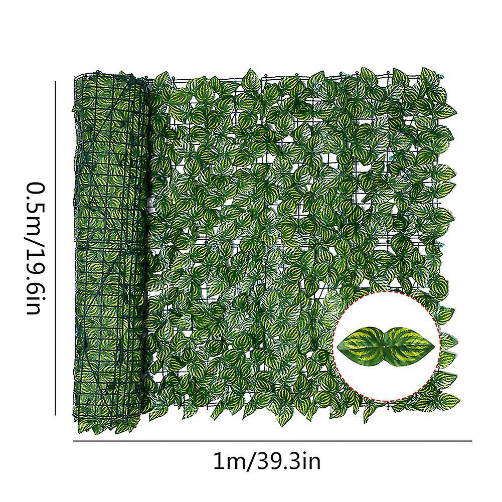 Artificial Leaf Screening Roll UV Fade Protected Hedging Wall ...