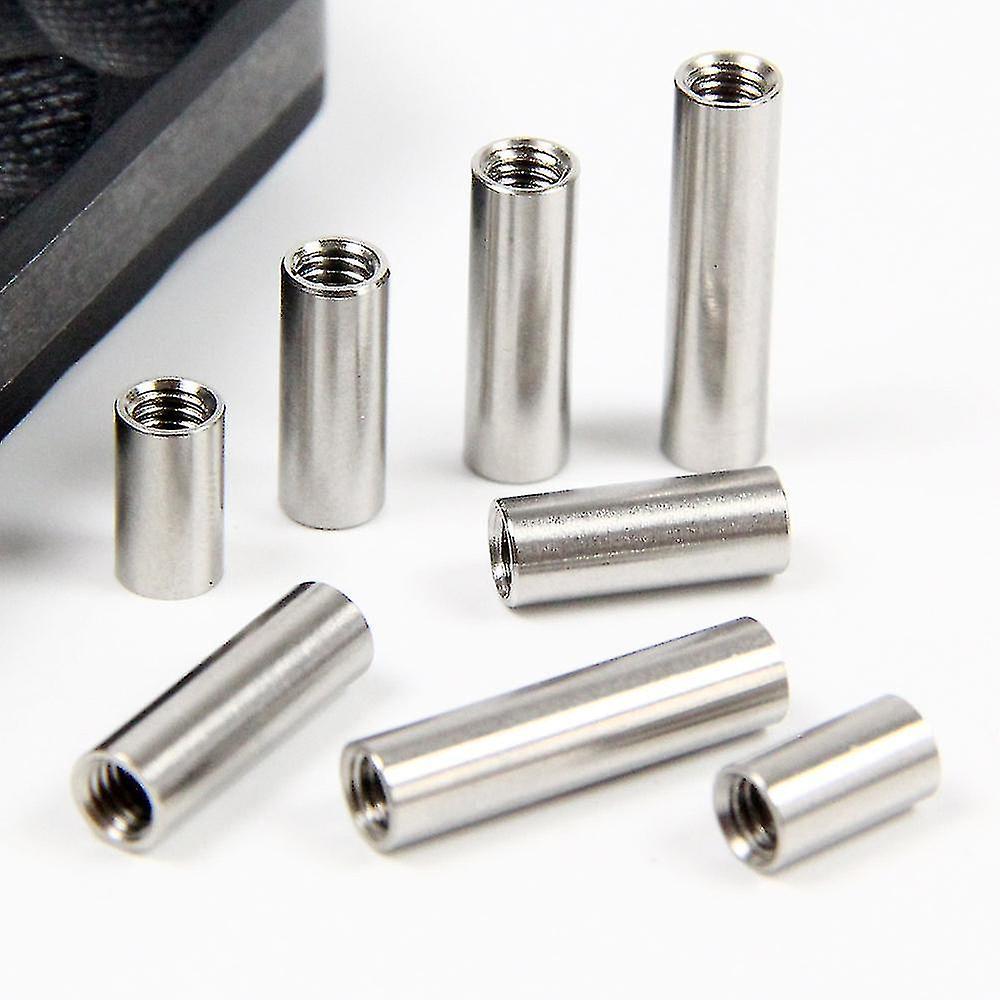 2pcs Stainless Steel Threaded Sleeves Screw Rob Tube 5mm Diameter With ...