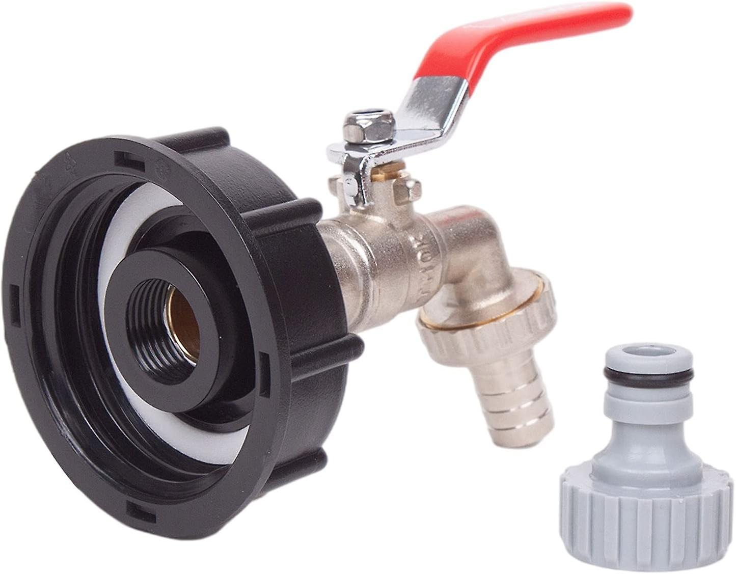 Faucet 1000L Rainwater Collector Faucet, IBC Water Tank Adapter 1/2 ...