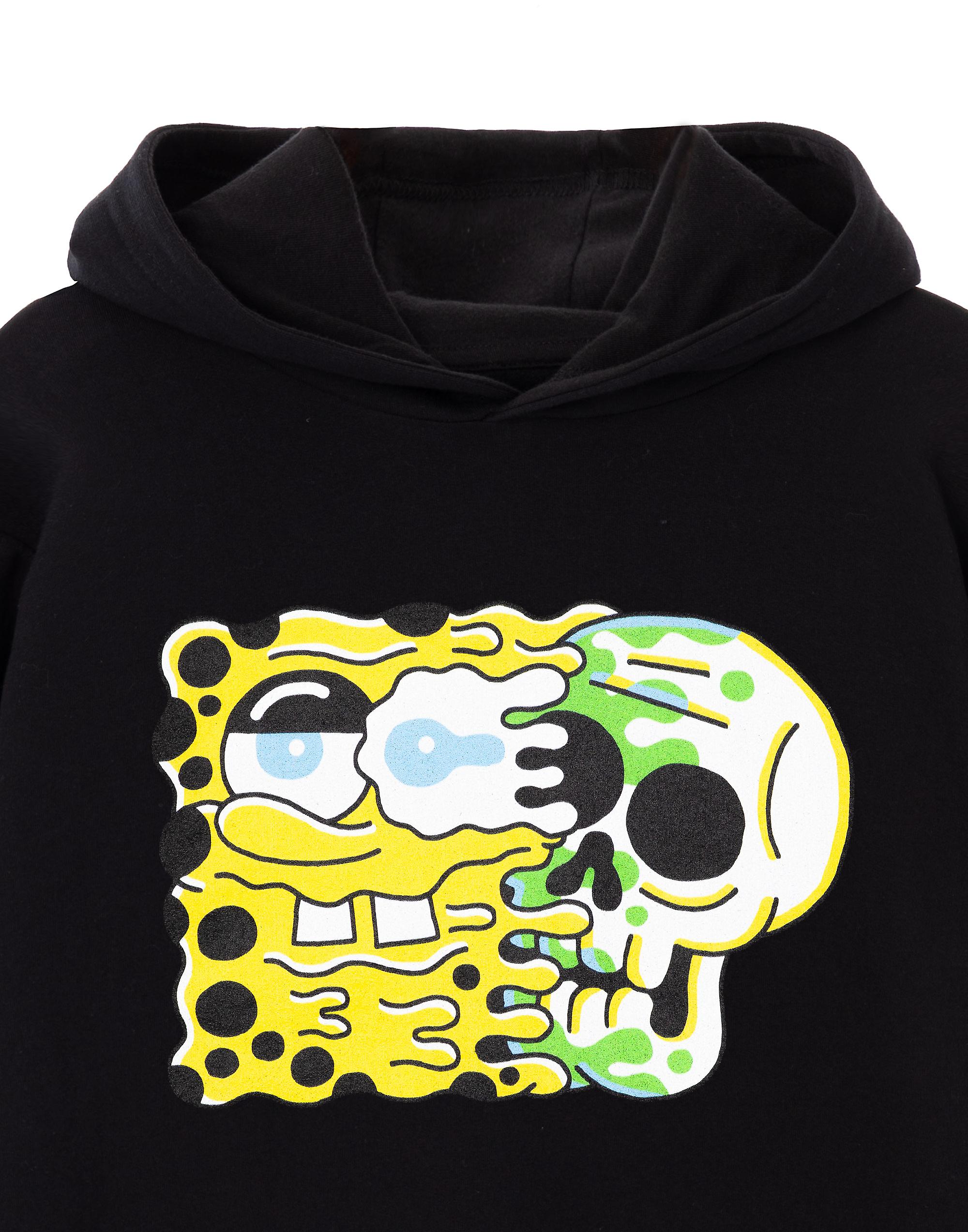 SpongeBob SquarePants Mens Hoodie Black Spongebob Skull | Fruugo UK