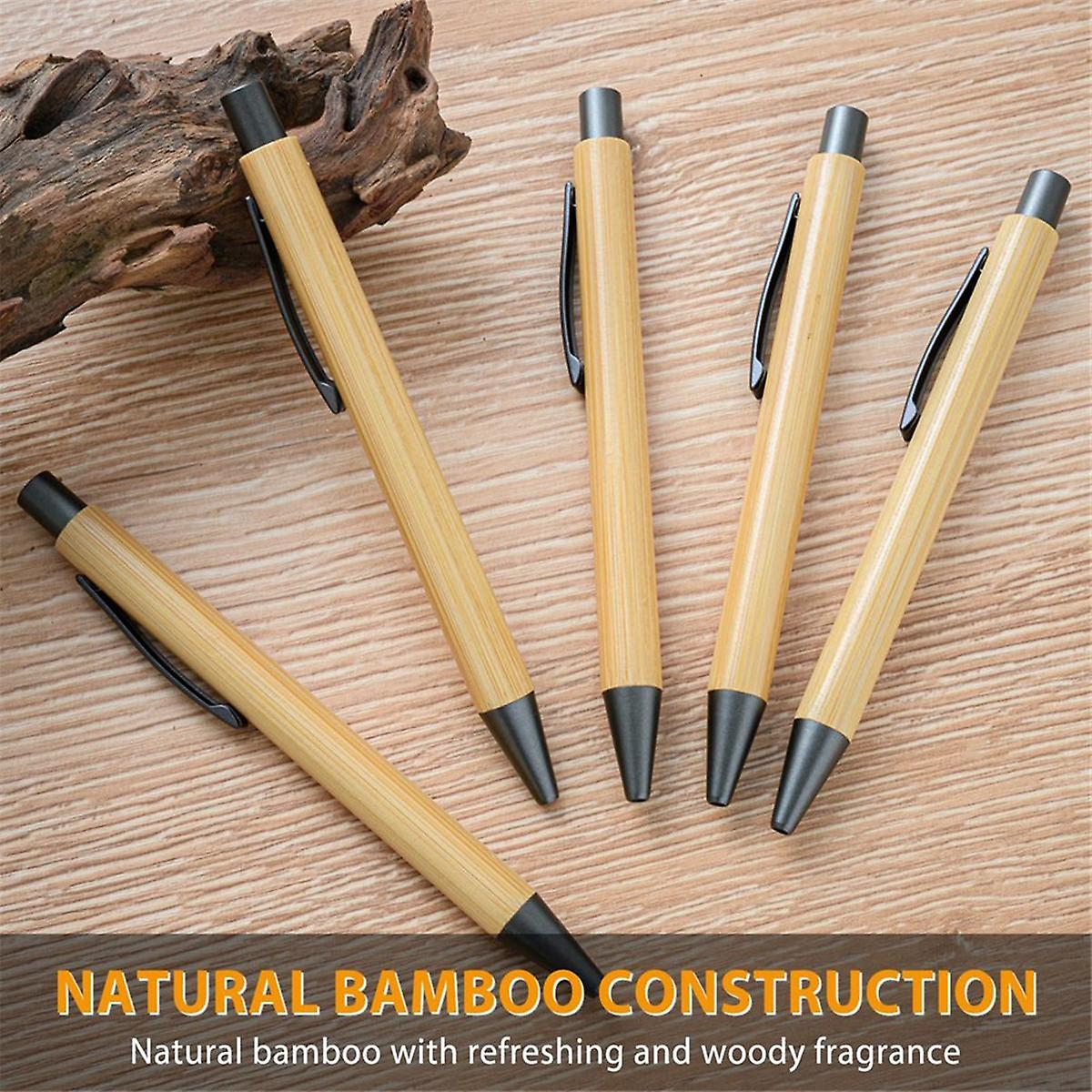100Pcs Bamboo Pens Bulk Wooden Bamboo Pens Engraving Wooden Ballpoint Pen Gift Pen Bulk | Fruugo CZ