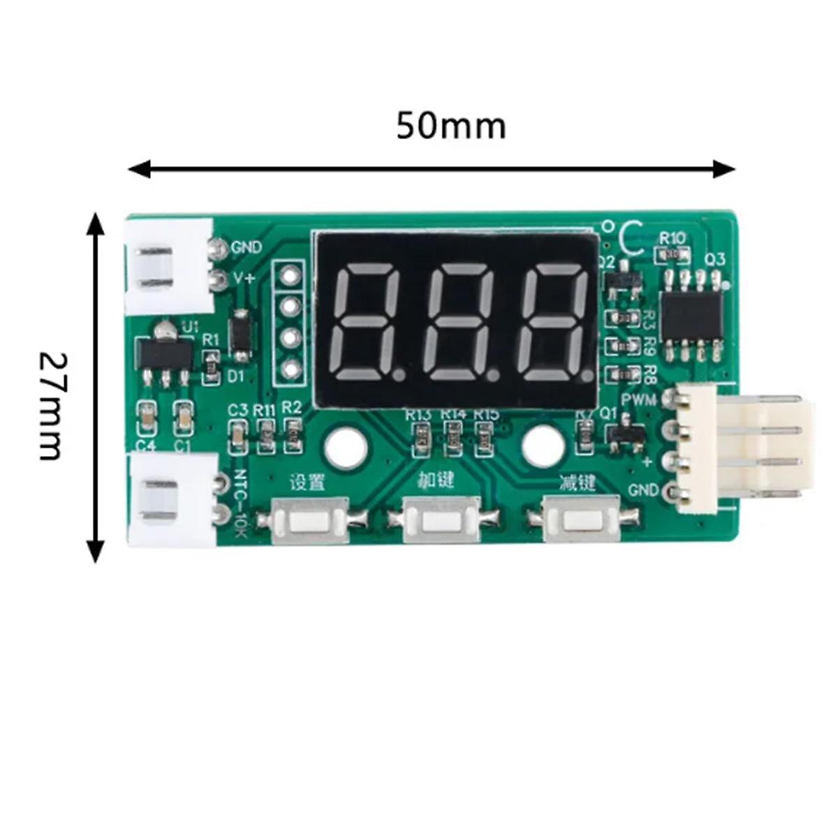 DC 12V PWM Temperature Detector Probe Controller Module 4-Wire ...
